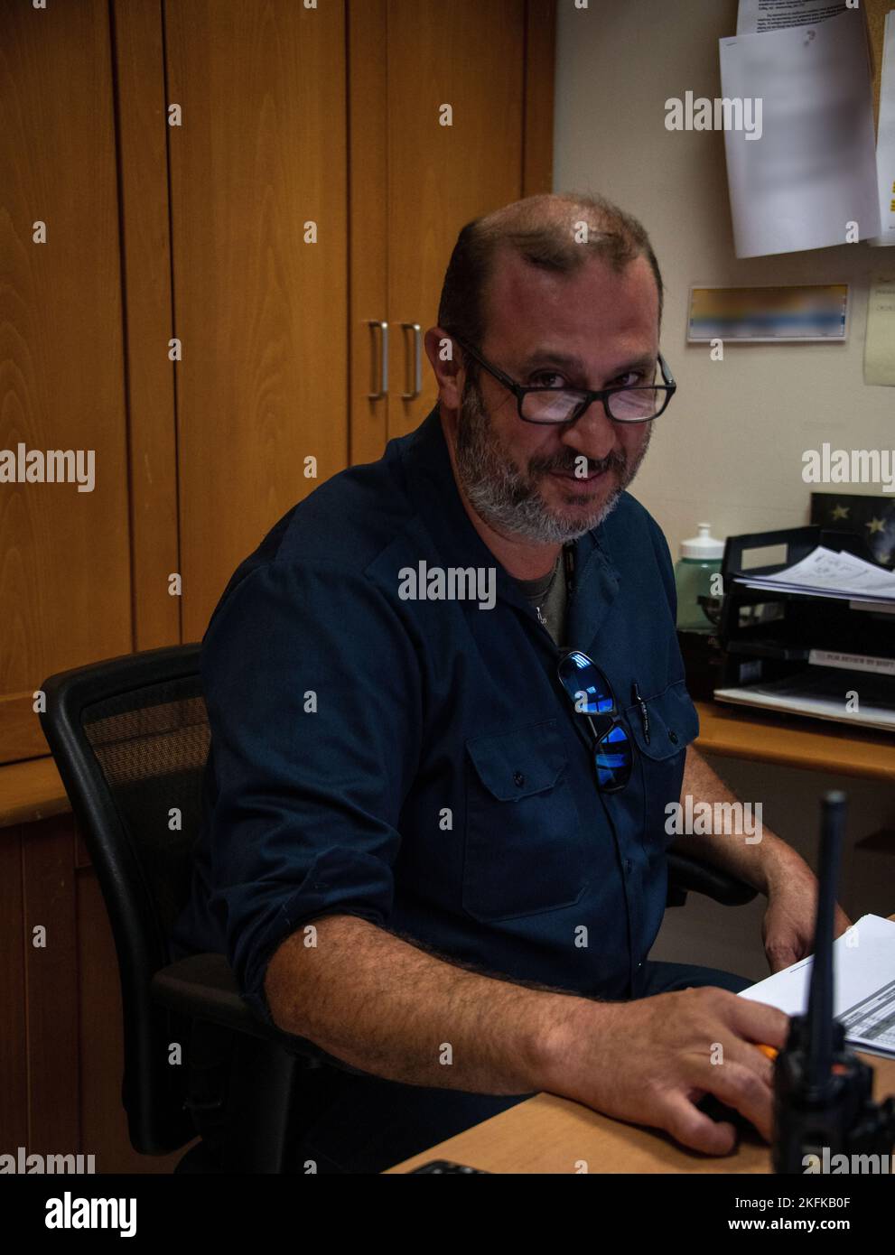 Nikos Anastasakis, Air Terminal Shift Supervisor assigned to Naval ...