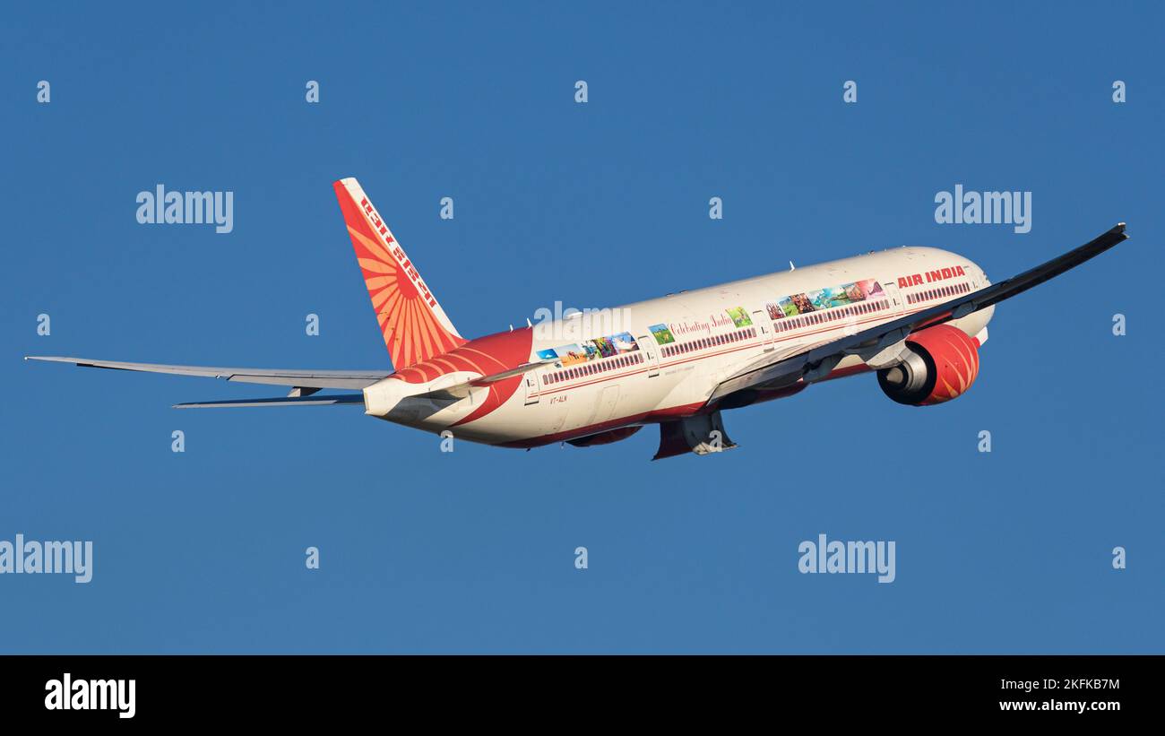 November 18, 2022, Richmond, British Columbia, Canada: An Air India ...