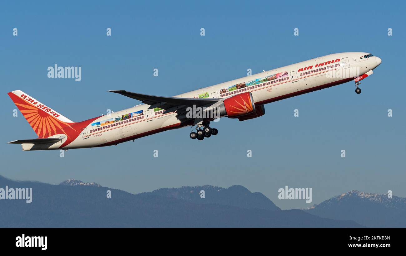 November 18, 2022, Richmond, British Columbia, Canada: An Air India ...