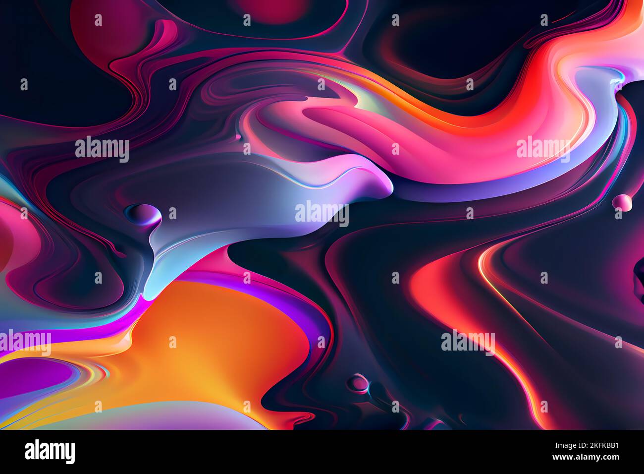 colorful fluid art smoky background Stock Photo - Alamy
