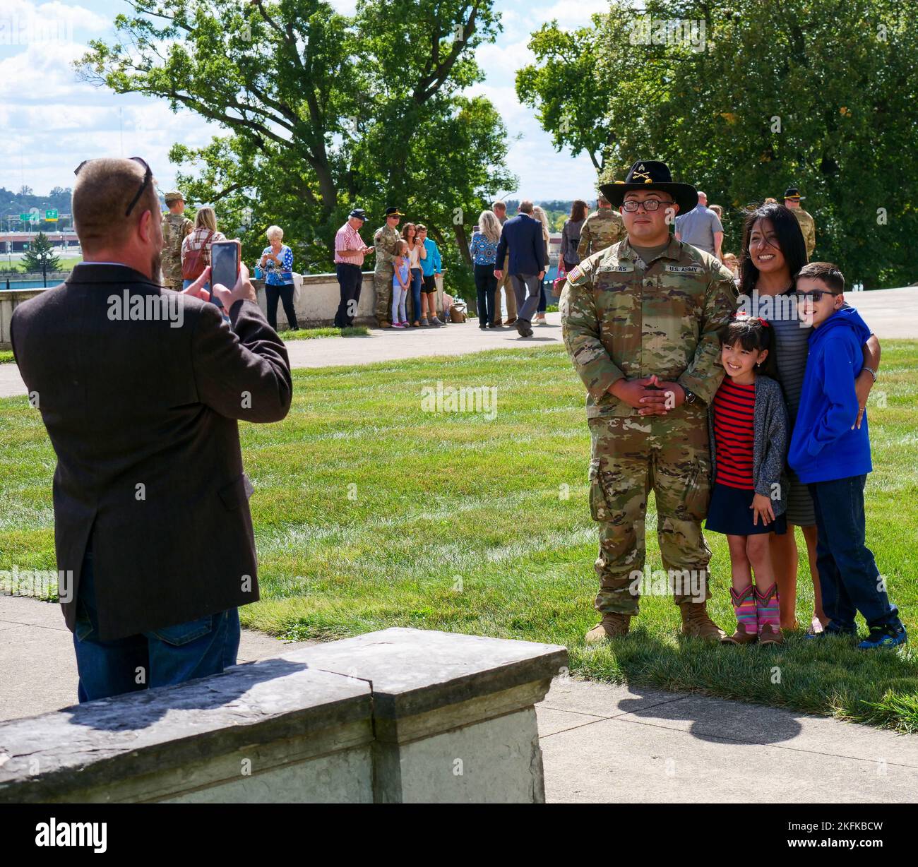 A Soldier assigned to 2nd Squadron, 107th Cavalry Regiment, takes a ...