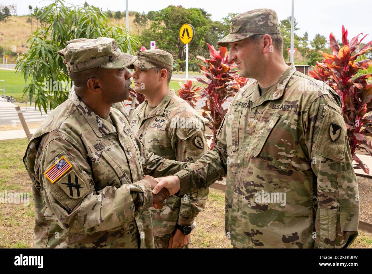 U.S. Army Lt. Col. John-Paul Smock, Army Attaché, U.S. Embassy, Suva ...