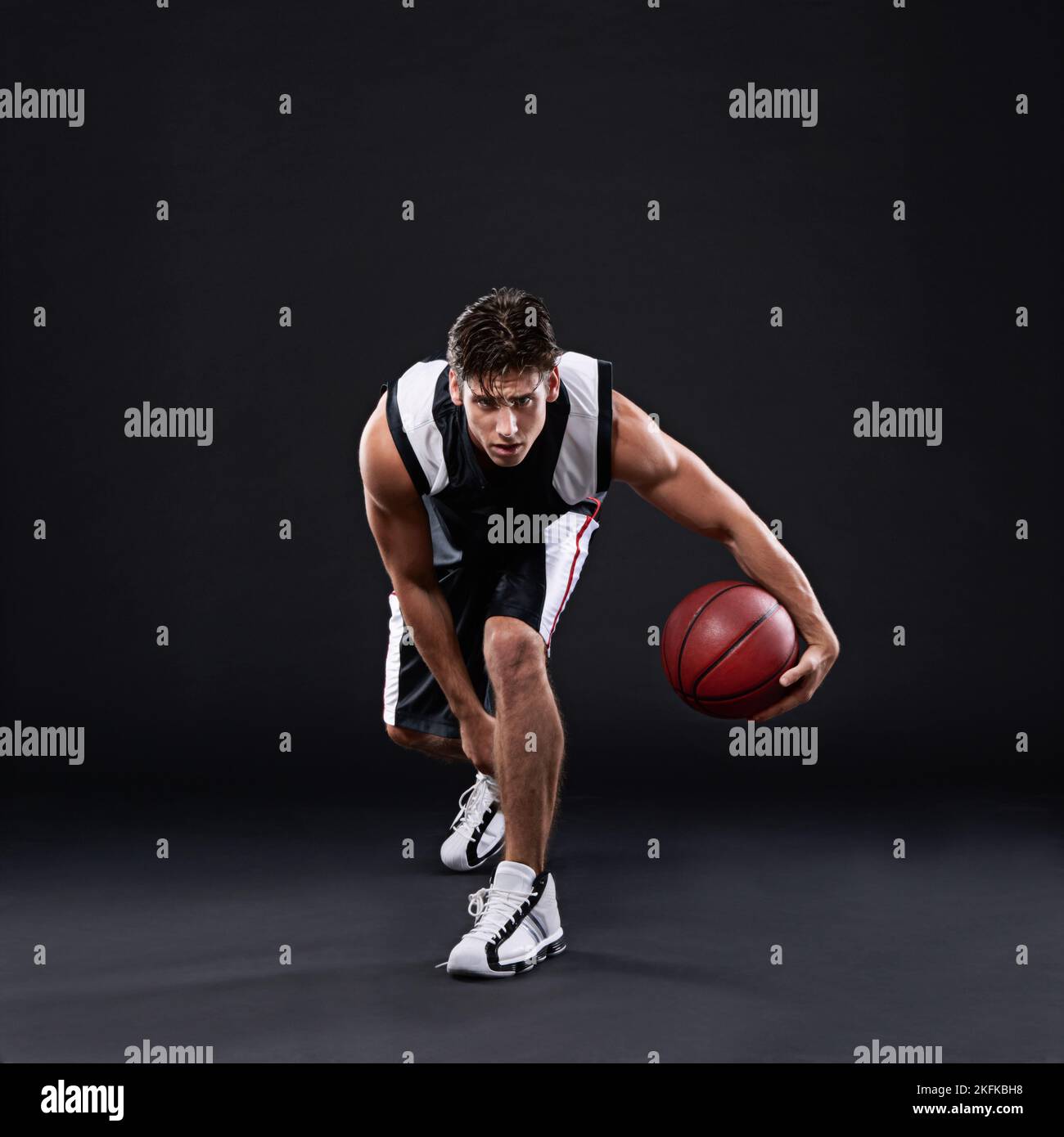 The spirit of a true champion. Full length portrait of a male ...