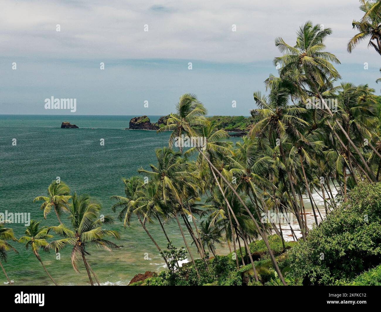 Beautiful view of a Cabo de Rama beach in state Goa India Stock Photo ...
