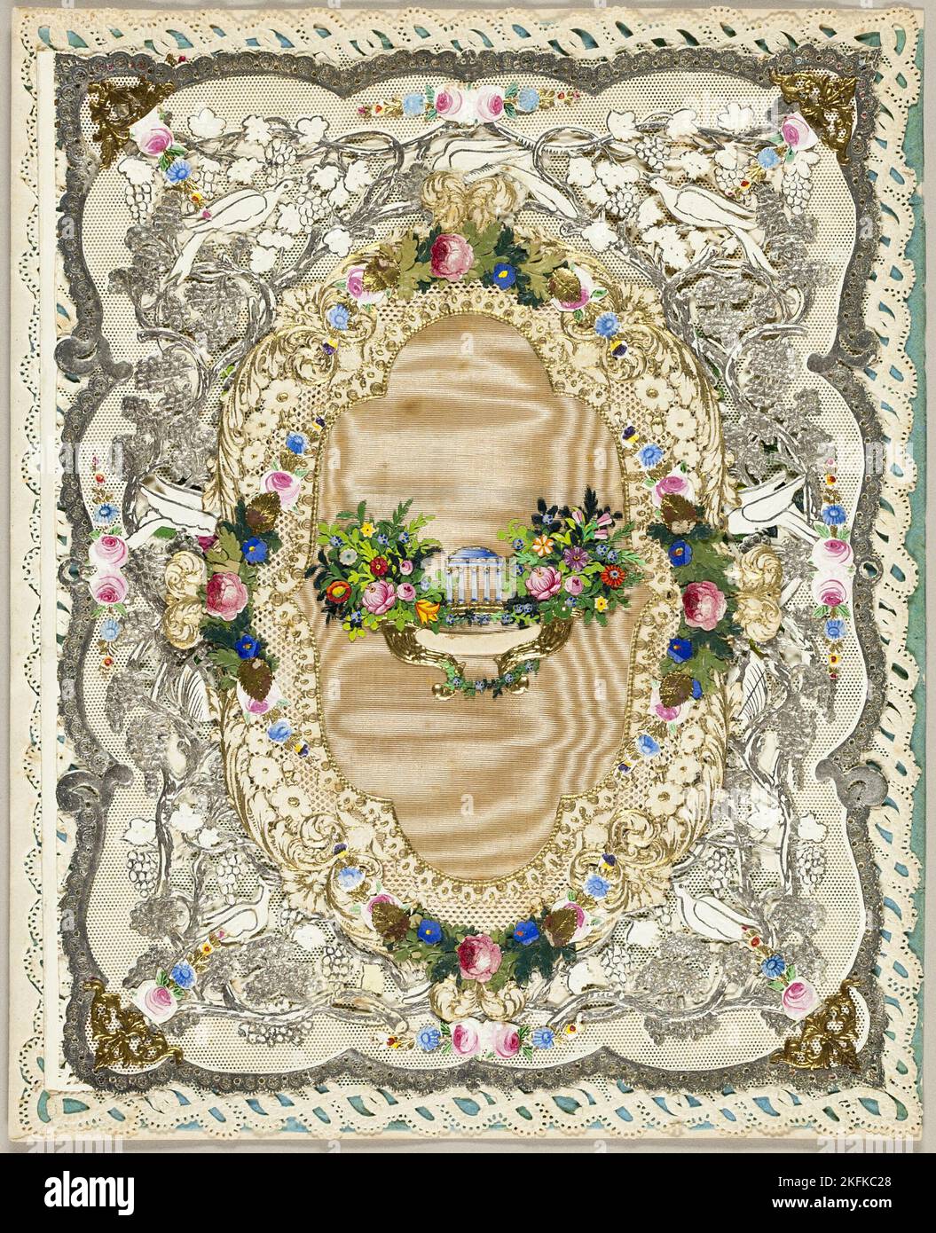 Yours Forever (valentine), 1850s. Victorian cut paper Valentine's card ...