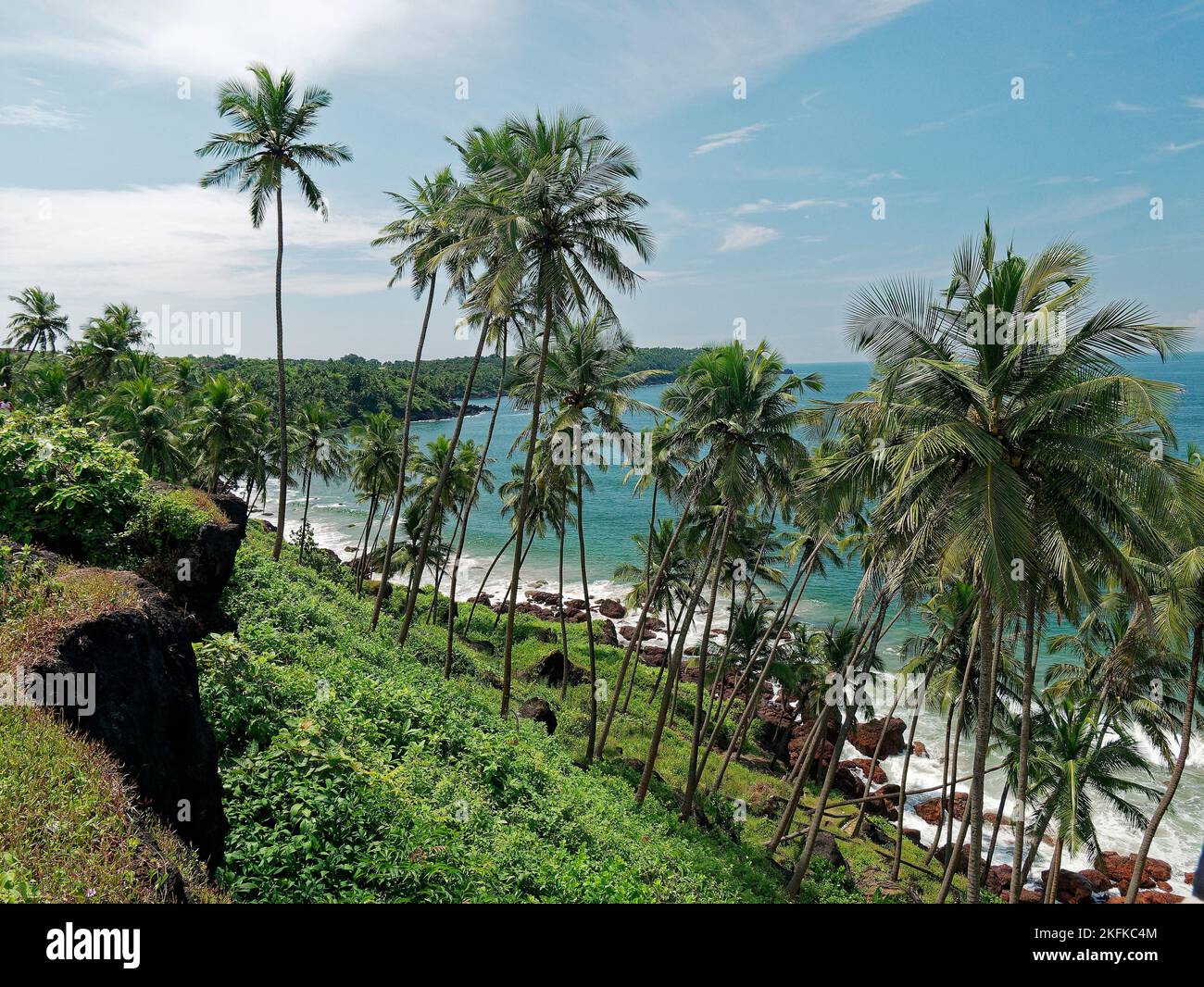 Beautiful view of a Cabo de Rama beach in state Goa India Stock Photo ...