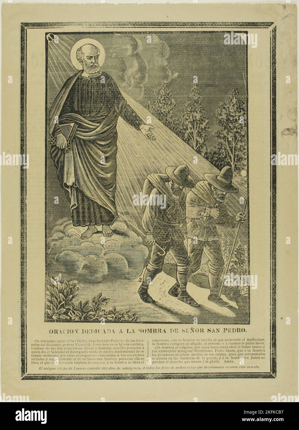 Prayer Dedicated to the Shadow of Saint Peter, n.d Stock Photo - Alamy