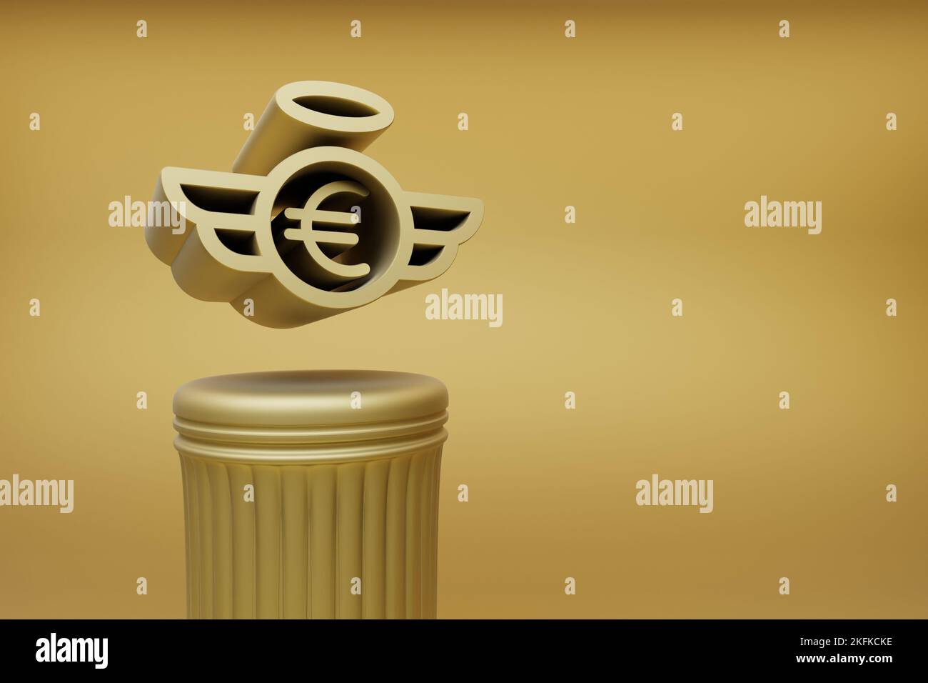 Beautiful abstract illustrations Golden EURO Price symbol icons on a ...