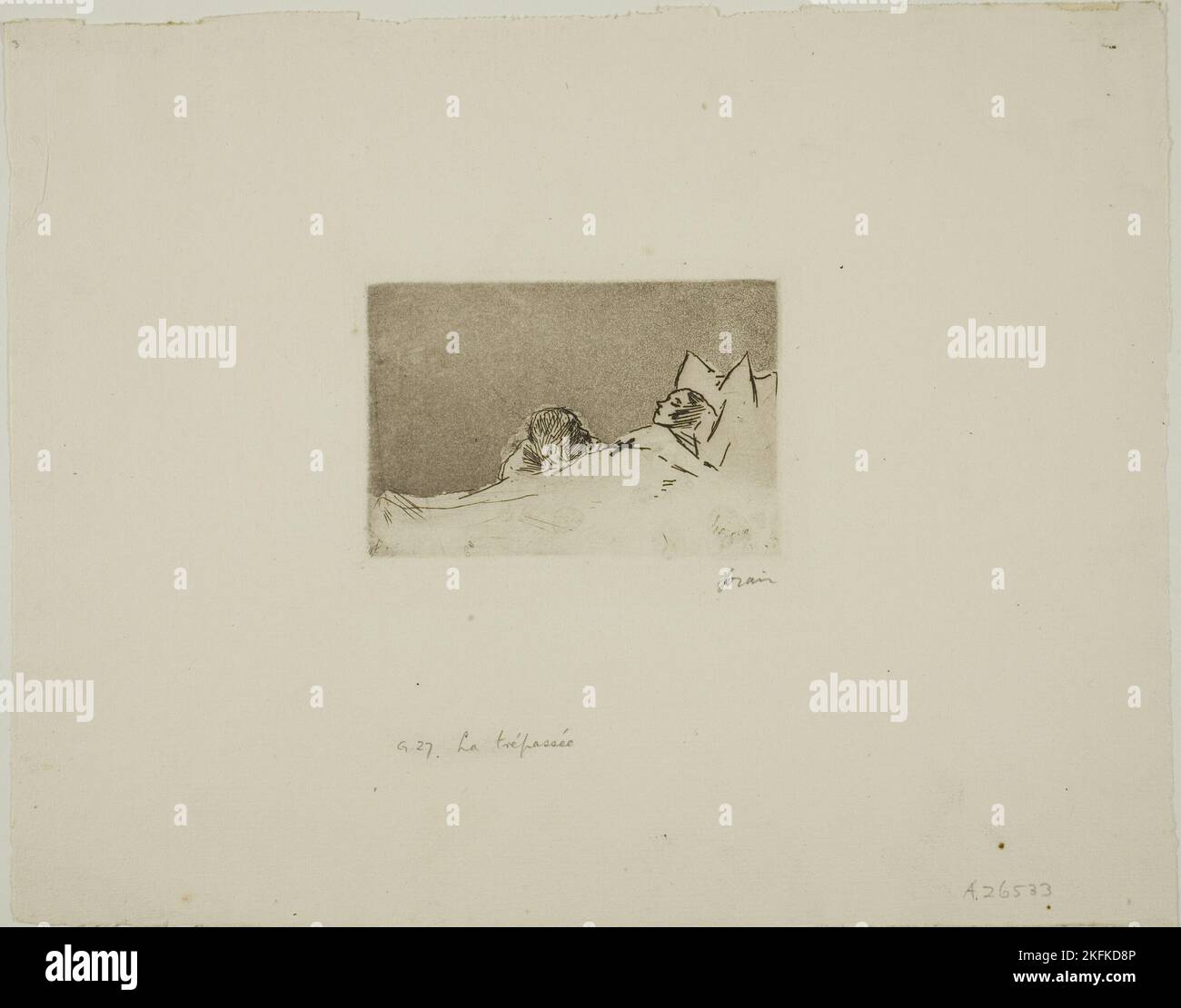 The Dead Girl, 1884 Stock Photo - Alamy