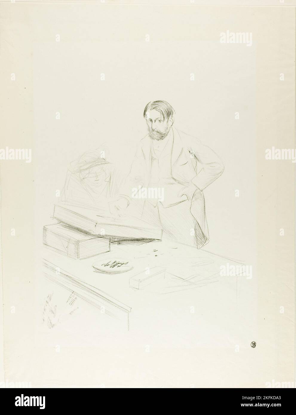 Forain, Lithographer, c. 1895 Stock Photo - Alamy
