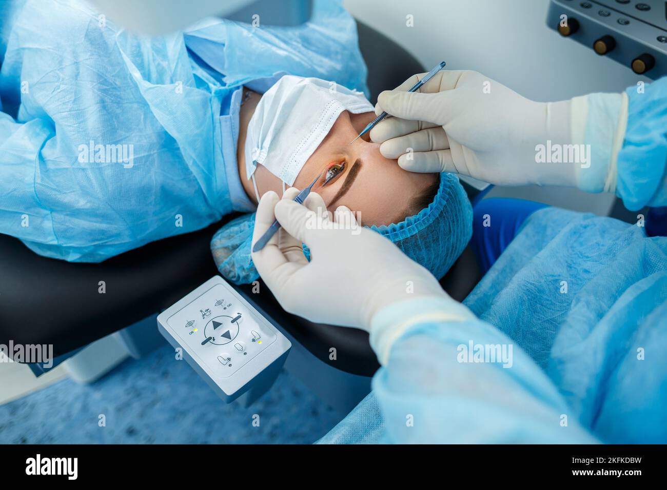 Professional medicine eye correction. Laser eye medical correction ...