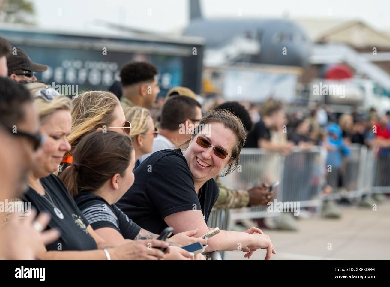 Visitors enjoy the Frontiers in Flight airshow at McConnell Air Force ...