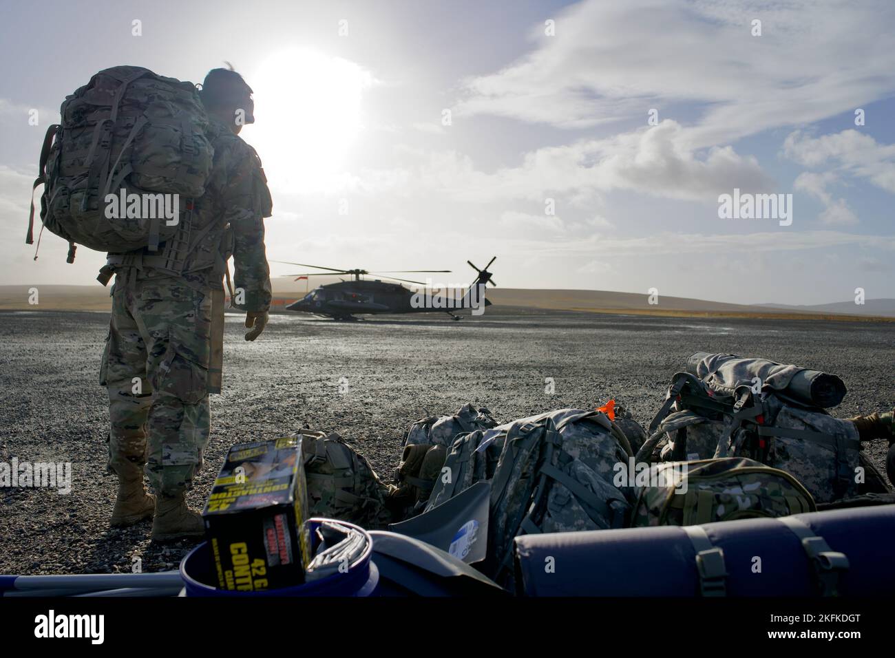 Alaska Army National Guard Spc. Tristan John, from Kwigillingok and an ...