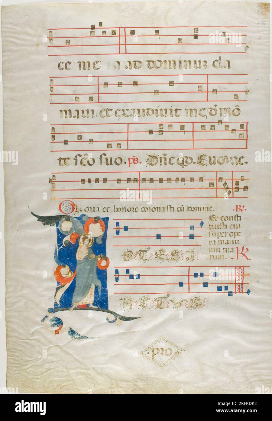 Nimbed Saint in a Historiated Initial "I" from an Antiphonary, 1310/15 ...