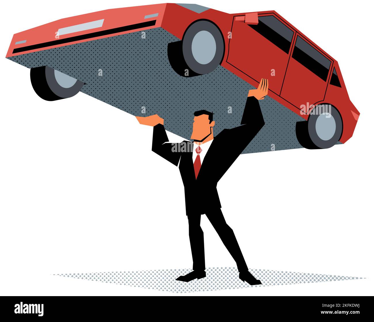 Hero lifting car hi-res stock photography and images - Alamy