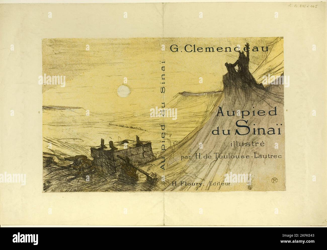 Cover for Au pied du Sinaï, 1897, published 1898. At the Foot of Mount ...