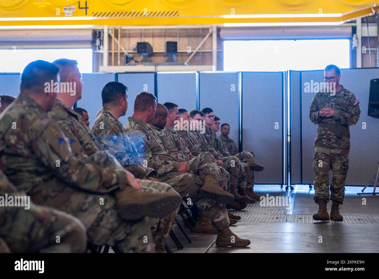 Chief Master Sergeant of the Space Force Roger A. Towberman, right ...