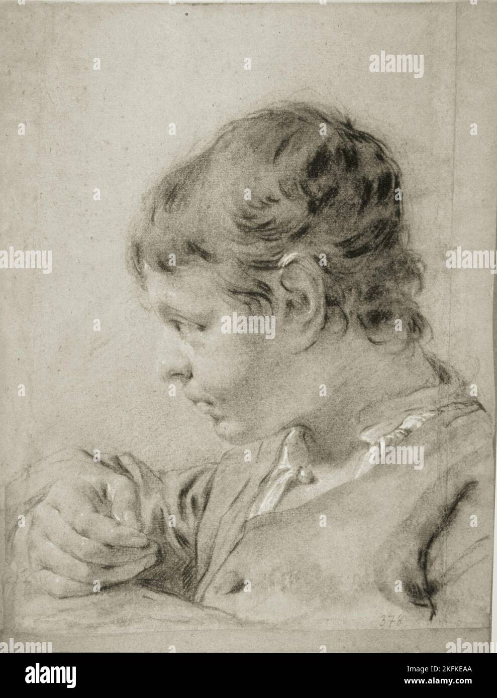 Portrait of a Young Boy, c. 1735 Stock Photo - Alamy