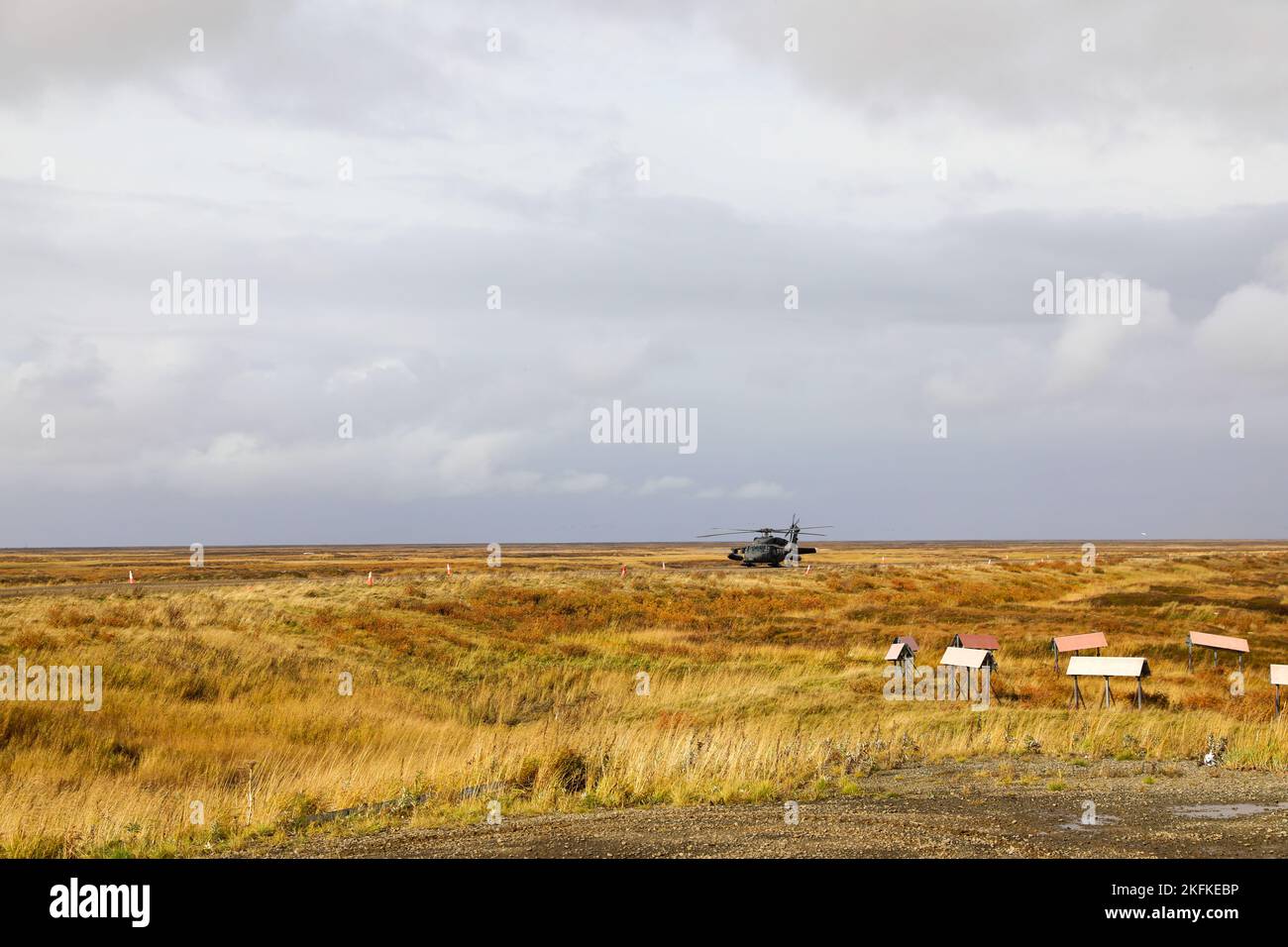 Joint Task Force – Aviation arrives in Newtok, Alaska, via a UH-60L ...