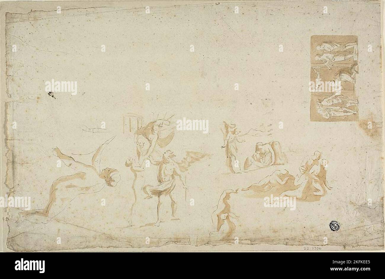 Sketches of Mythological Subjects, n.d Stock Photo - Alamy
