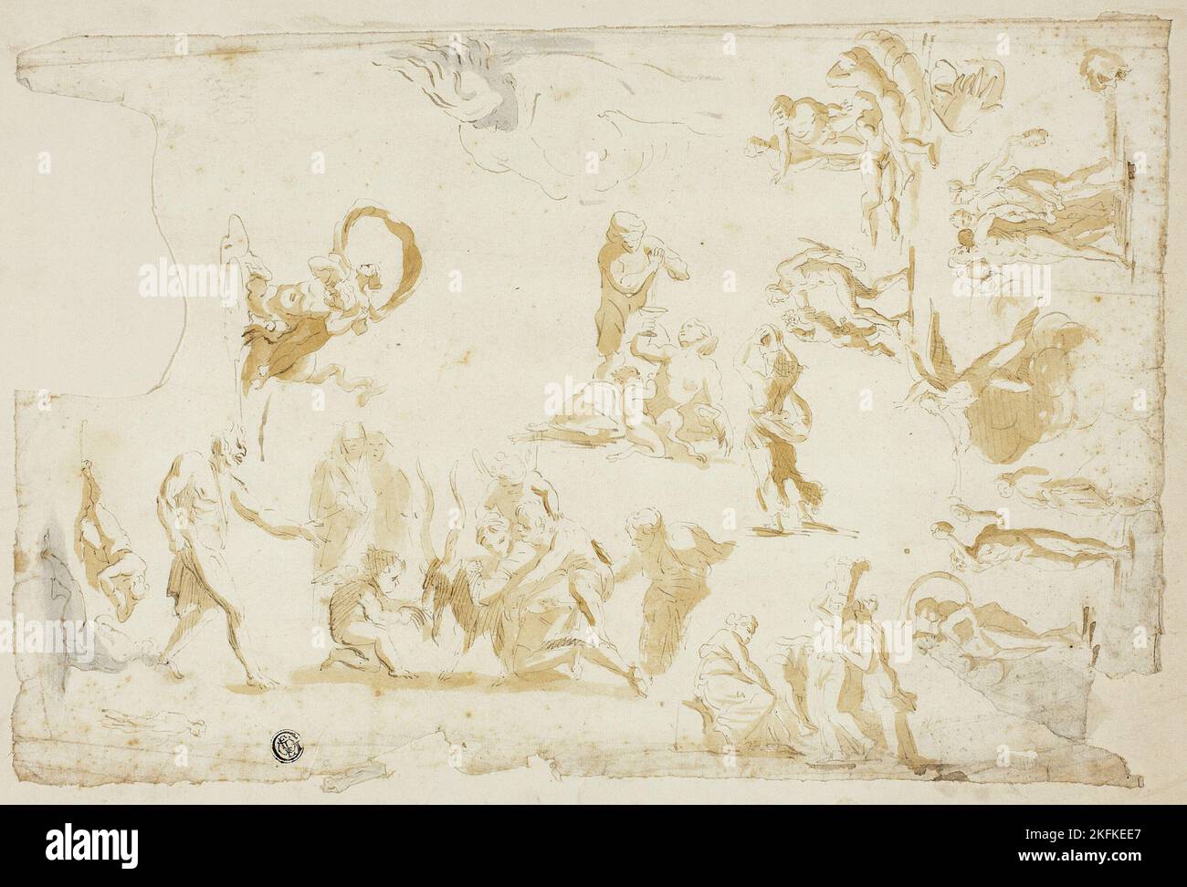 Sketches of Mythological Subjects, n.d Stock Photo - Alamy