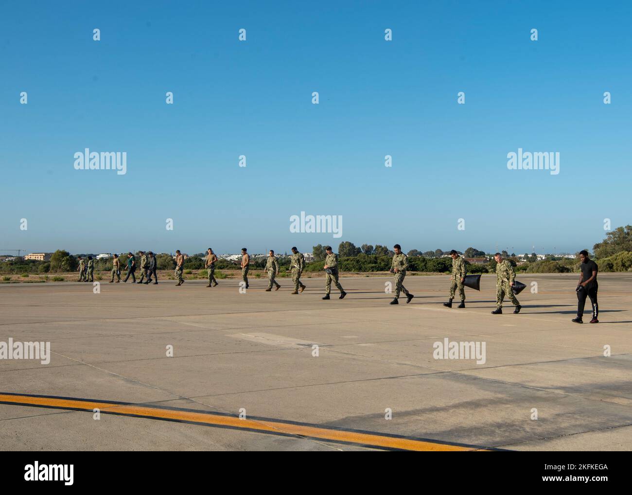 NAVAL STATION ROTA, Spain (Sep. 23, 2022) Sailors and Airmen stationed ...