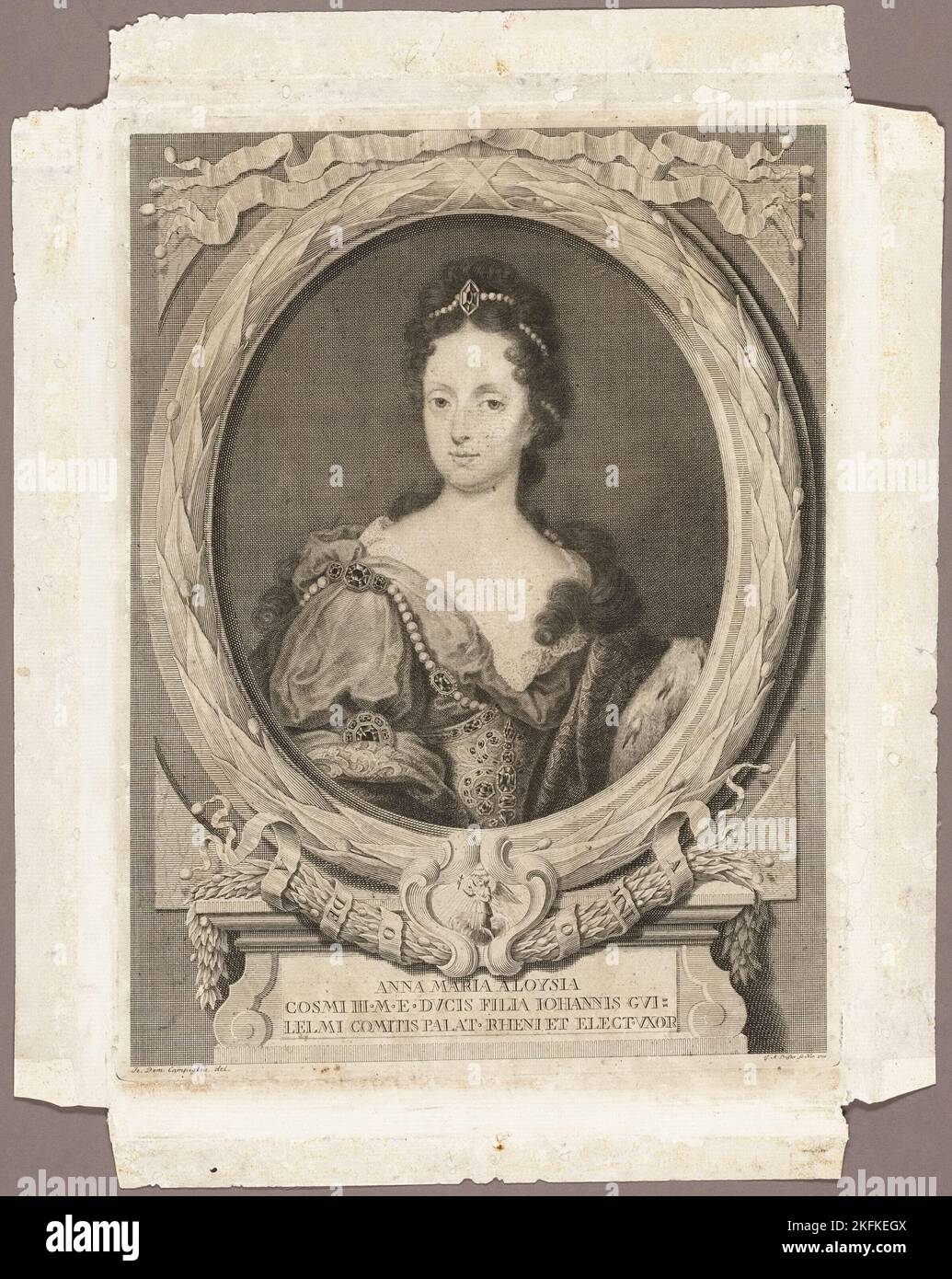 Anna Maria Luisa, 1730; published 1761. Italian noblewoman, daughter of ...