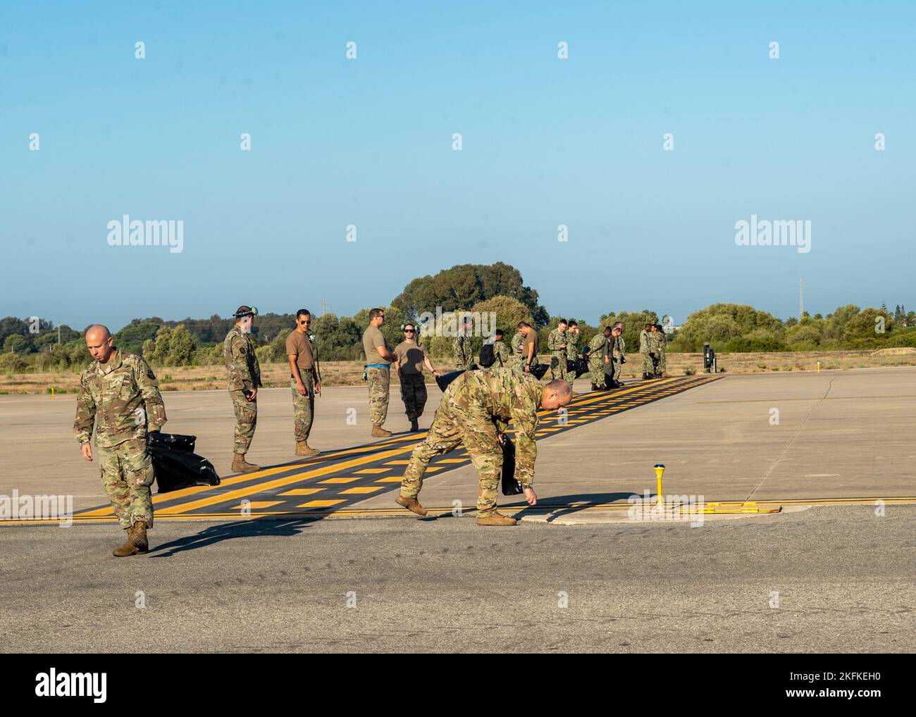 NAVAL STATION ROTA, Spain (Sep. 23, 2022) Sailors and Airmen stationed ...