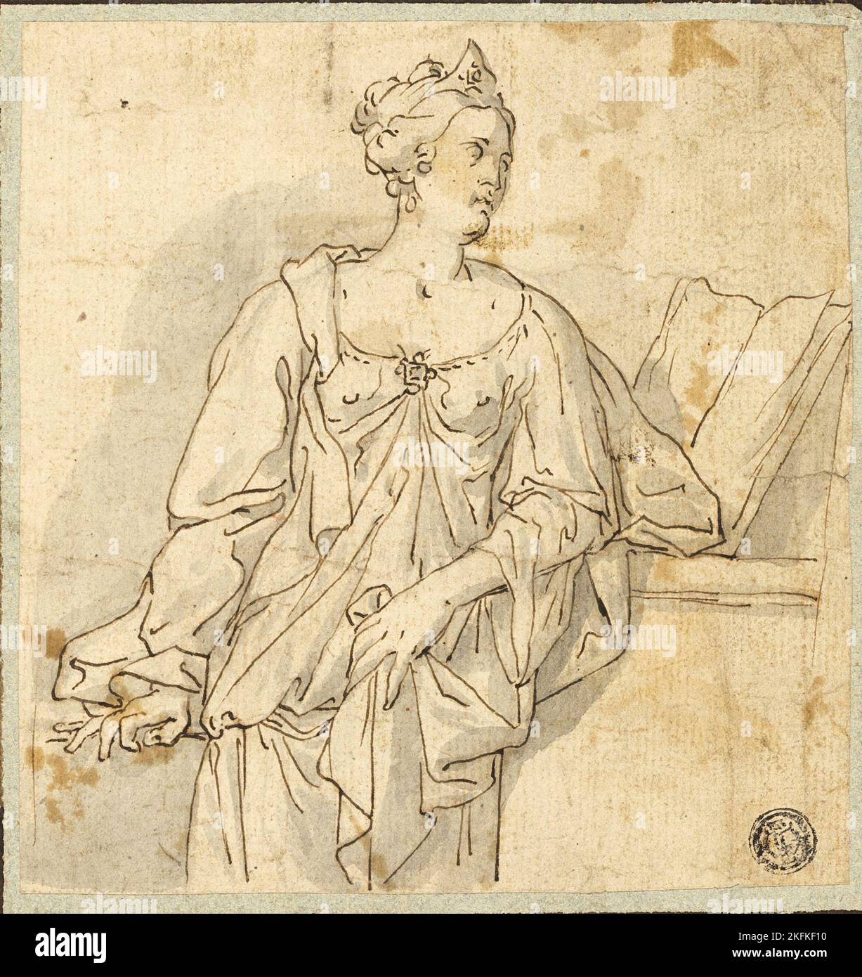 Cornelia, Mother of the Gracchi, n.d. Follower of Francesco Solimena ...