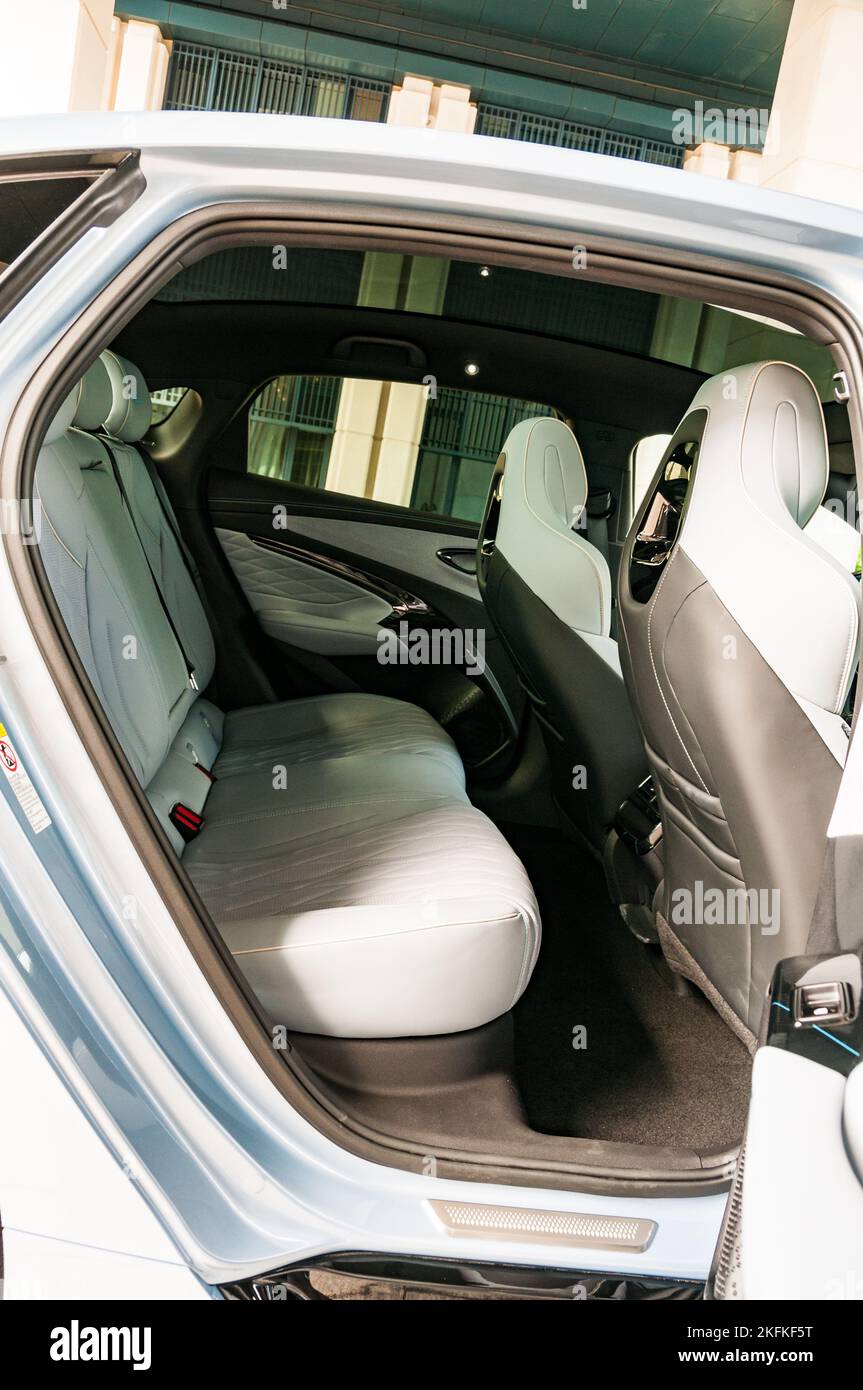 Back seats of the BYD Seal (Atto 4) in Shenzhen, Guangdong Province ...