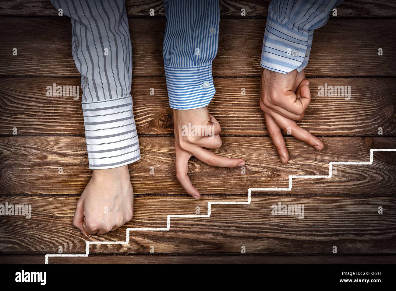 Business decrease concept . Mixed media Stock Photo - Alamy