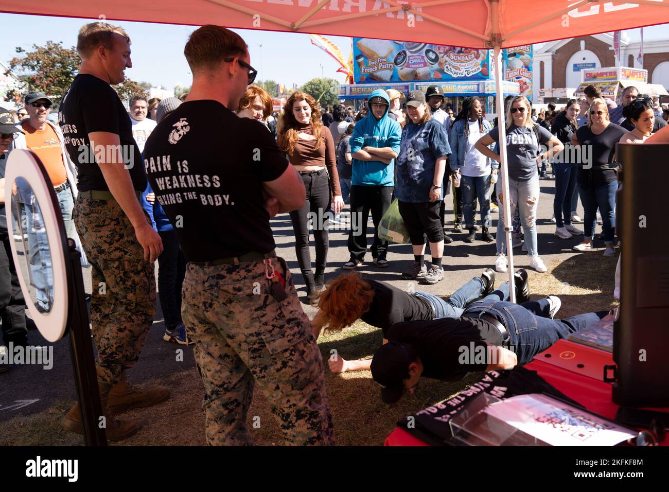 U.S. Marine Corps Sgt. Parker Boldt, right, and Staff Sgt. Kenneth ...