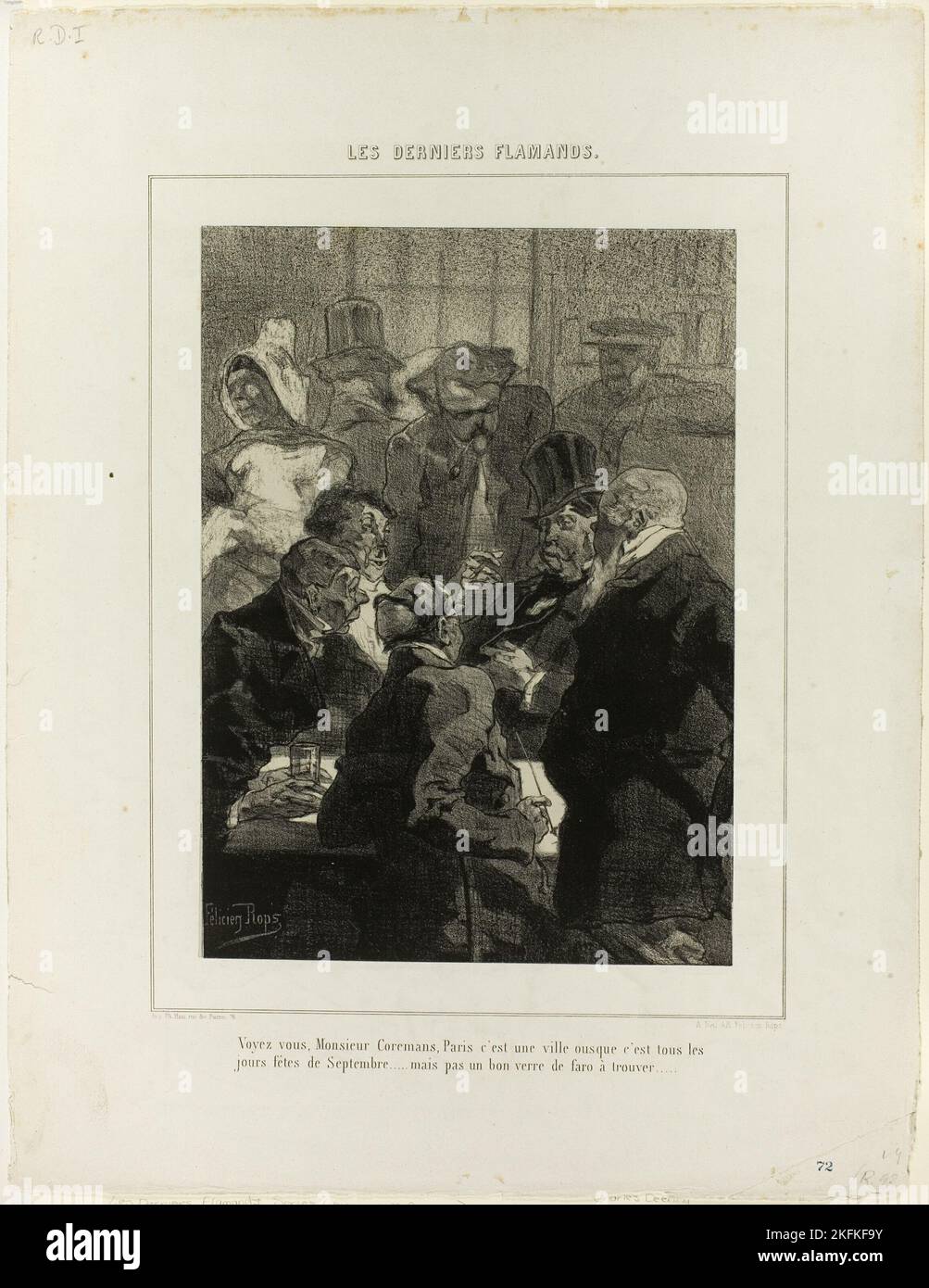 The Last Flemish, I, March 1857 Stock Photo - Alamy