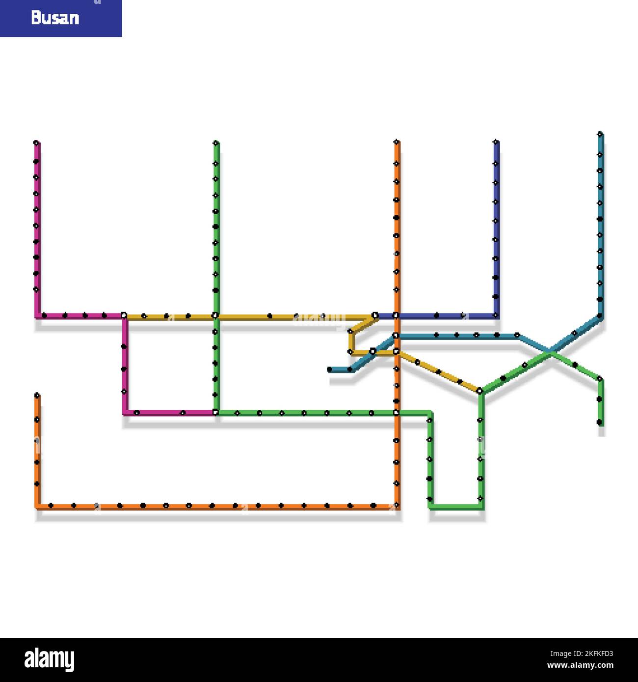 Busan subway map hi-res stock photography and images - Alamy