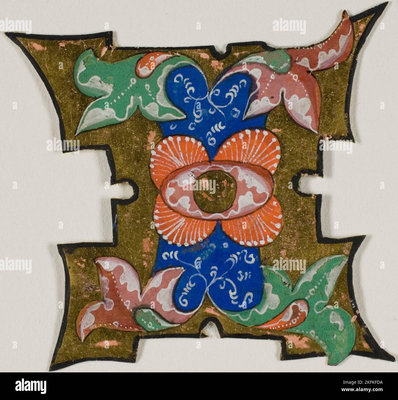 Decorated Initial "I" with Leaves from a Choir Book, 14th century or ...