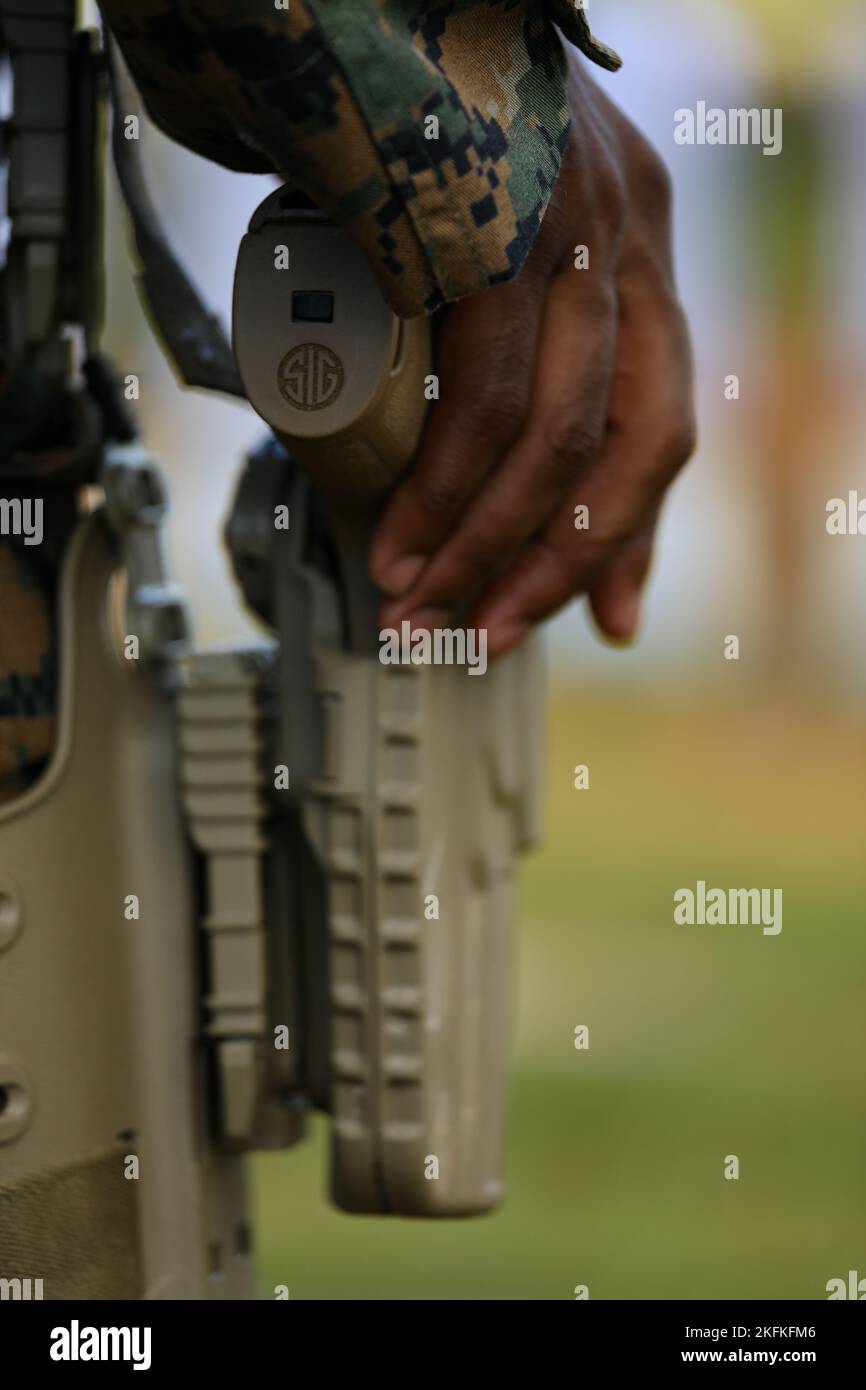 U.S. Marine Corps Sgt. Christopher Thompson, a combat videographer with ...