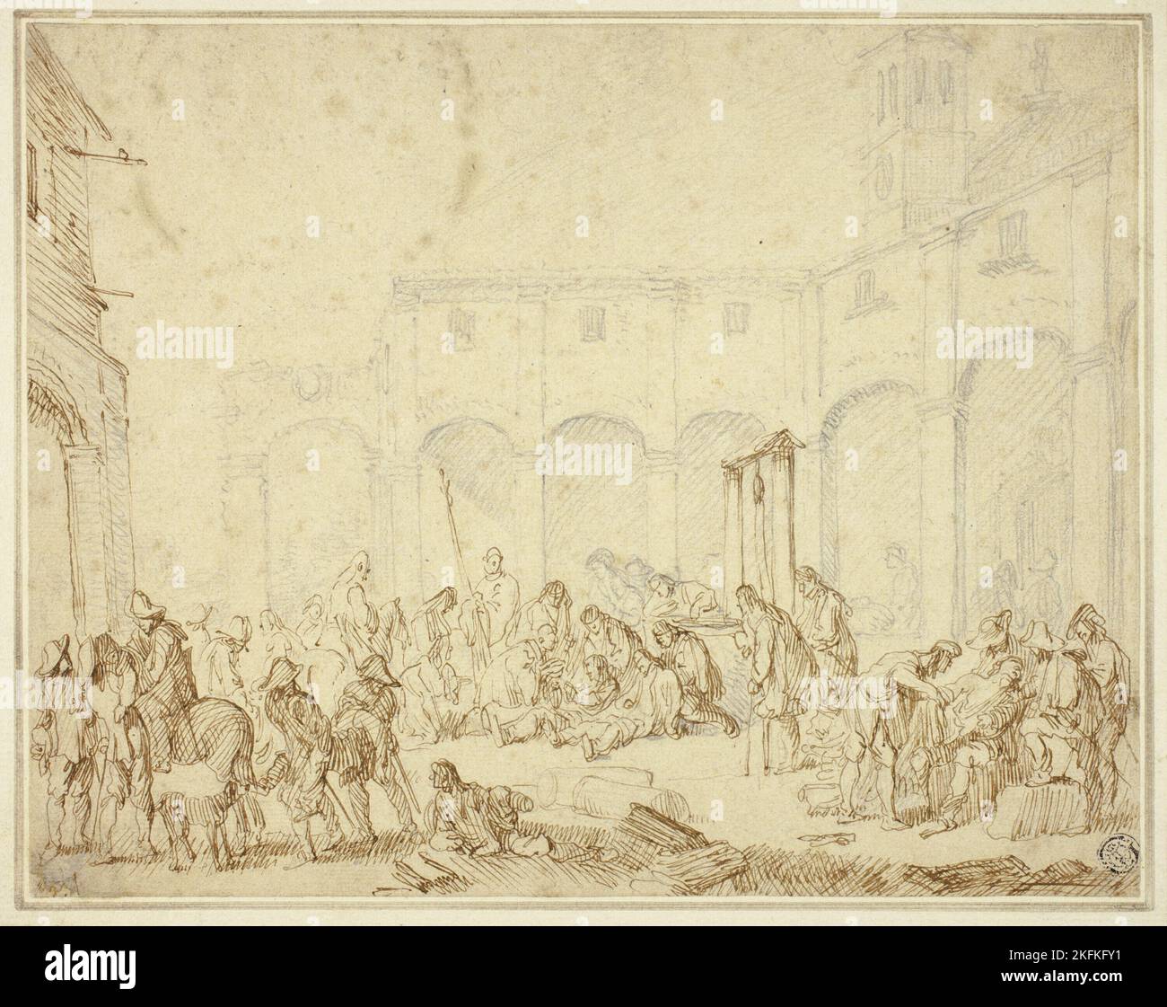 17th century pencil sketches hi-res stock photography and images - Alamy