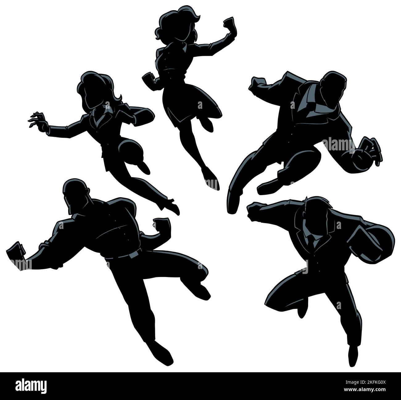 Corporate silhouettes Stock Vector Images - Alamy