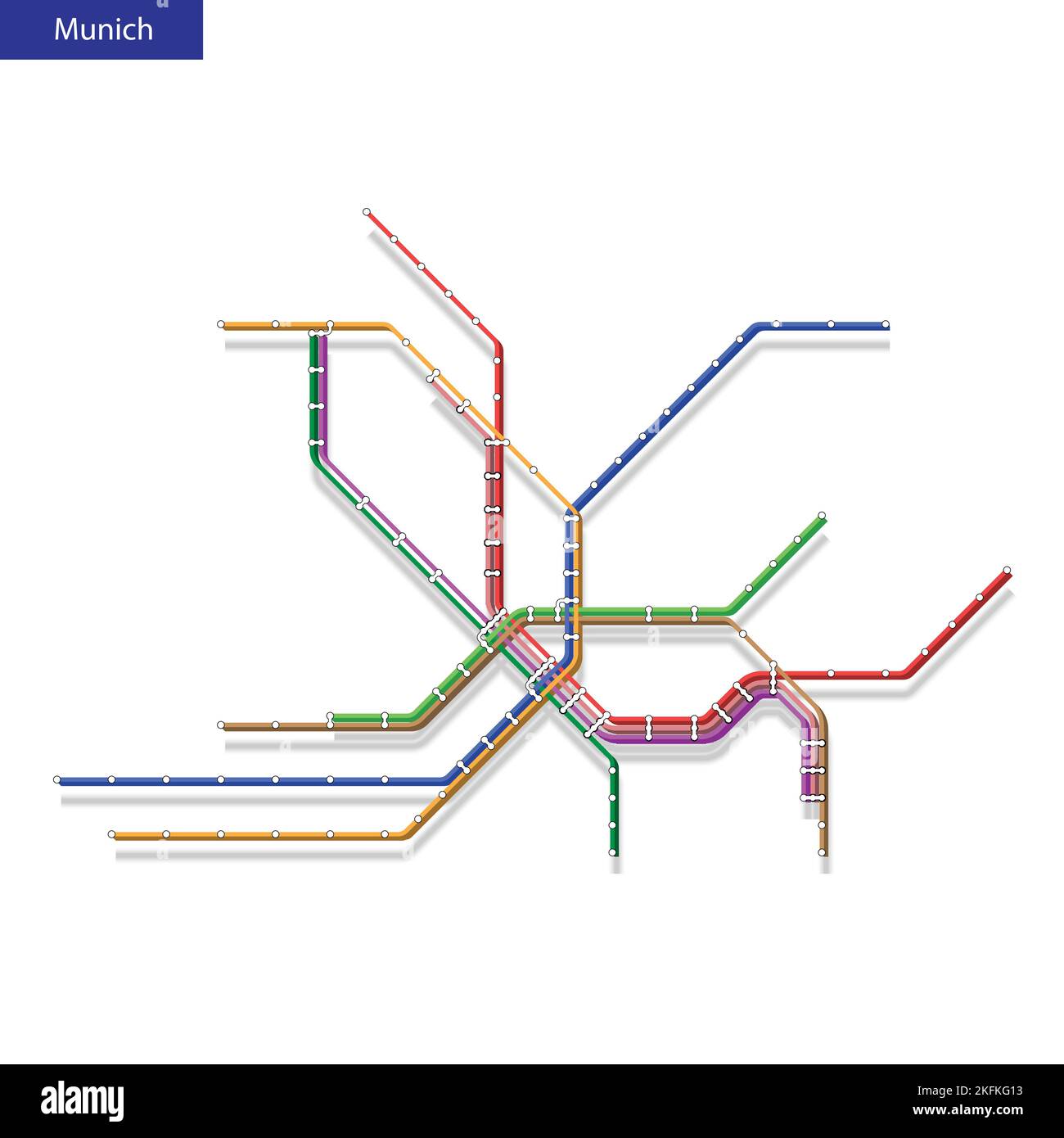 Munich subway map hi-res stock photography and images - Alamy