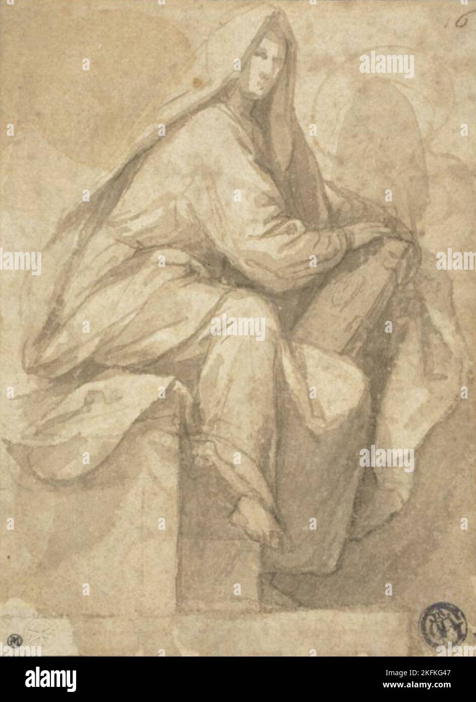 A Sibyl, n.d. Circle of Pier Francesco Mazzucchelli Stock Photo - Alamy