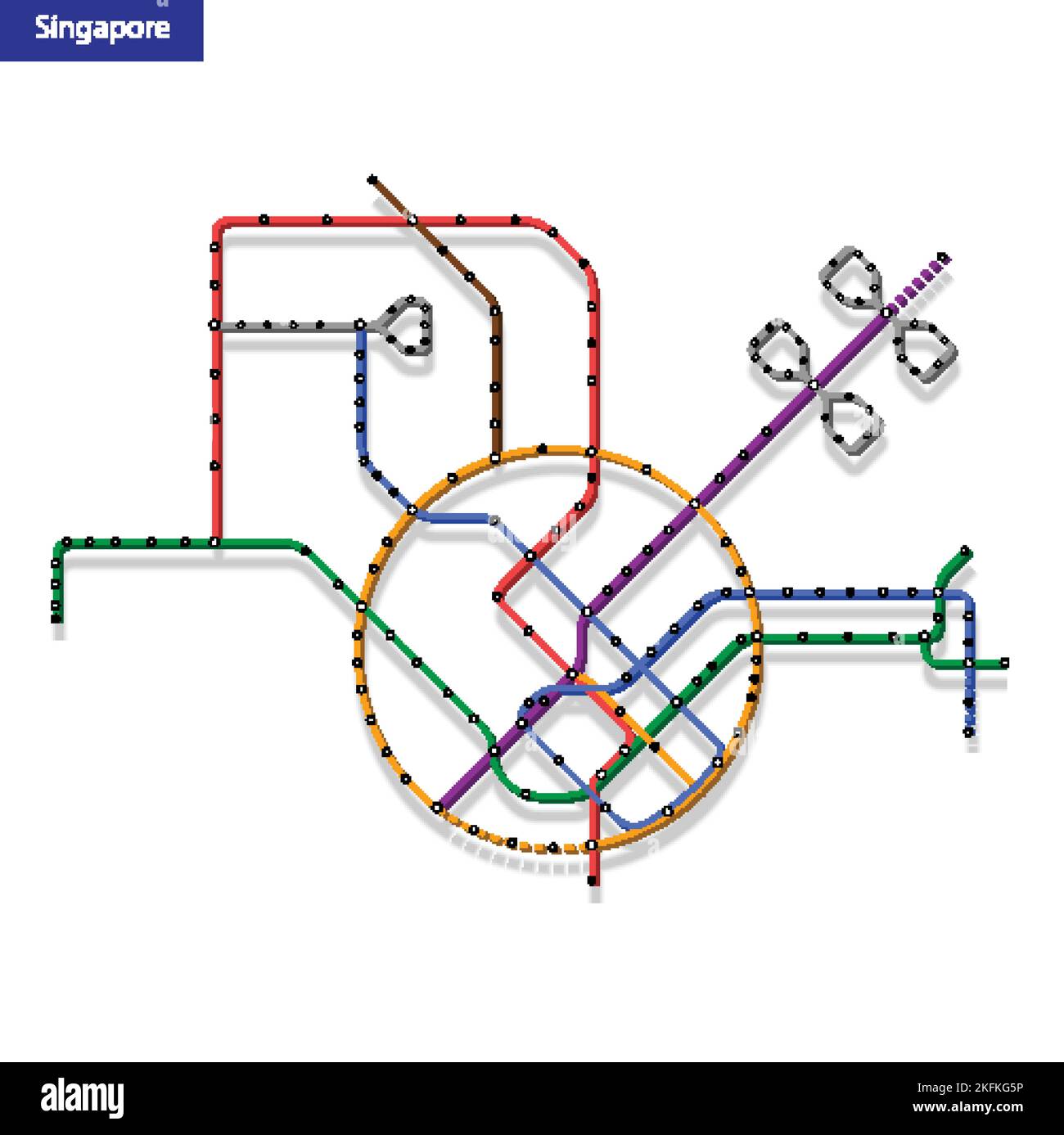 Dot Subway Art Template