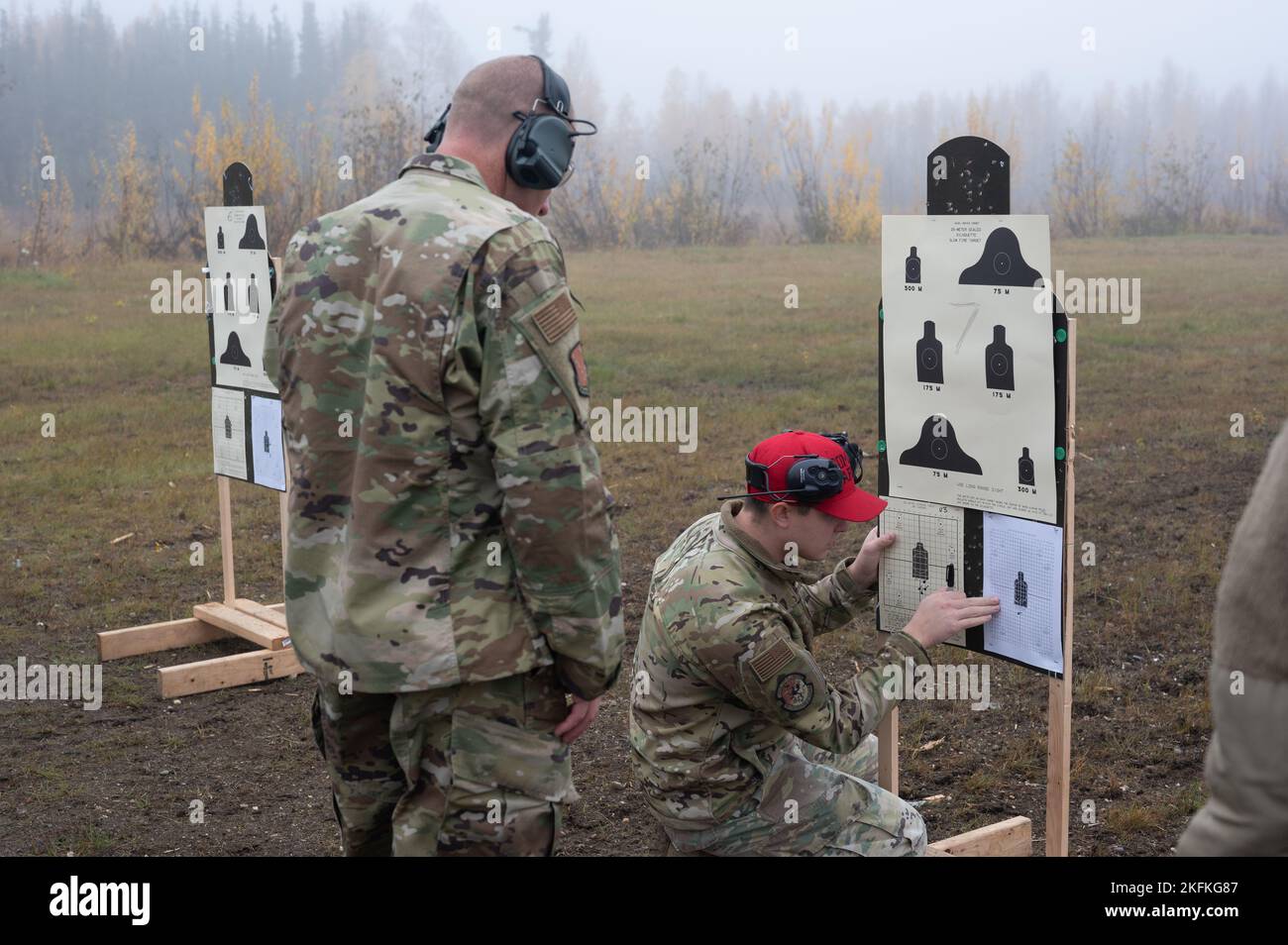 Staff Sgt. Joseph Villa, 168th Security Forces, determines weapons ...
