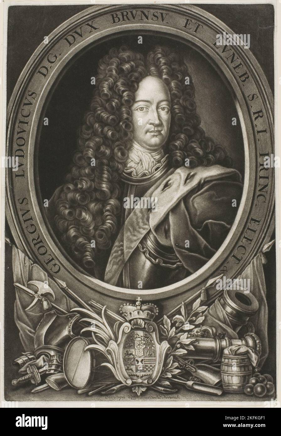 Georg Ludwig, Duke of Braunschweig, n.d. Portrait of King George I of ...