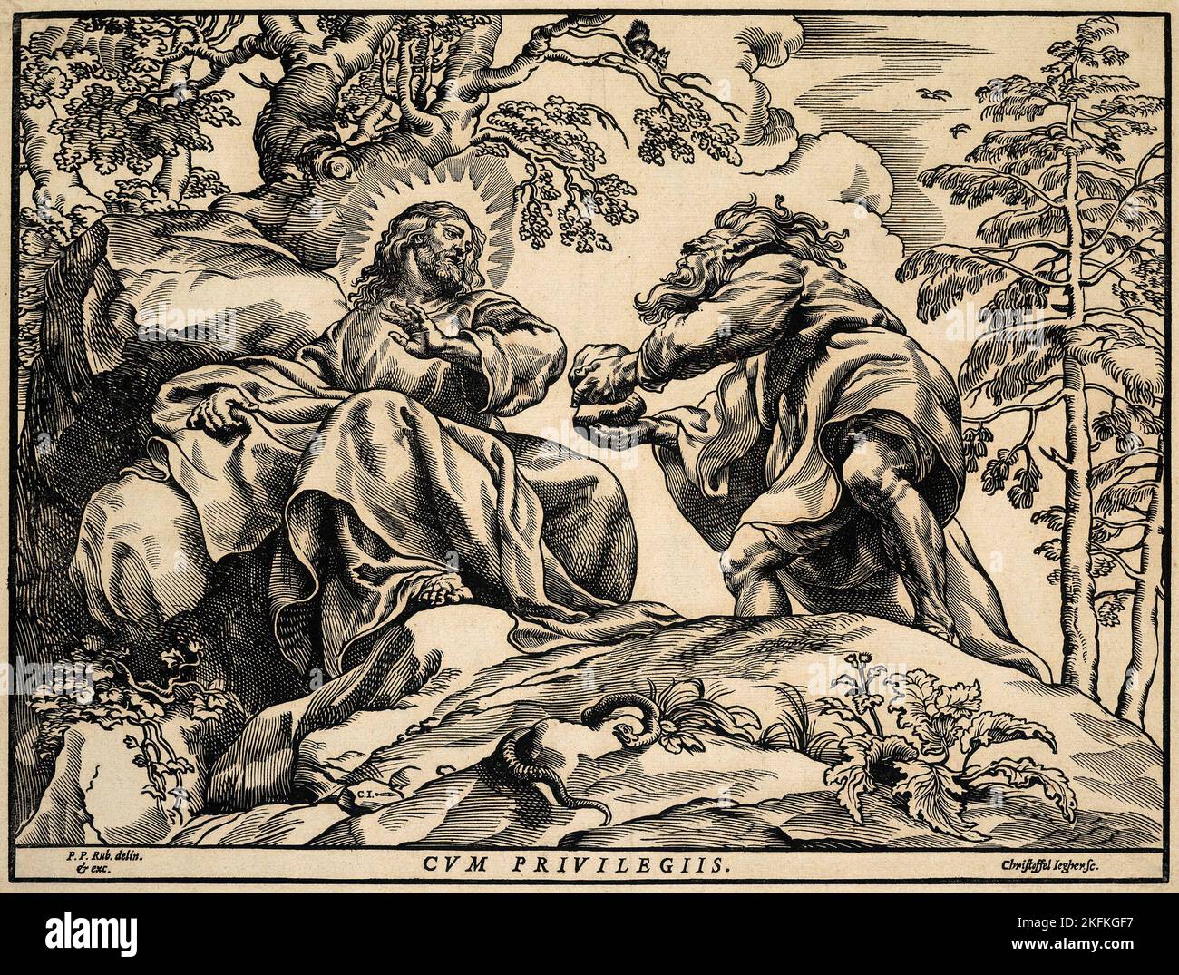 The Temptation of Christ by the Devil, 1633/35 Stock Photo - Alamy