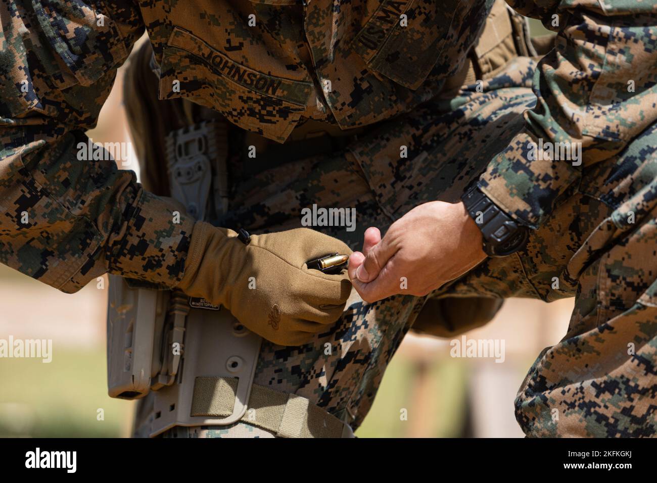 U.S. Marine Corps Lance Cpl. Treveon Johnson, an inventory management ...