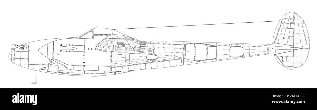 Lockheed p 38e lightning hi-res stock photography and images - Alamy