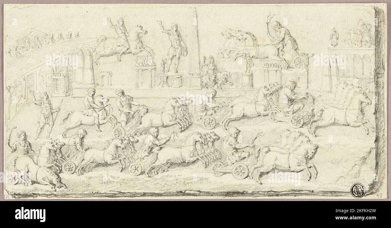 Roman Chariot Race (After Antique Bas Relief), n.d Stock Photo - Alamy