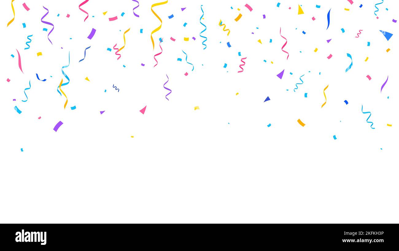 Confetti background. Festive backdrop. Party design with colorful ...