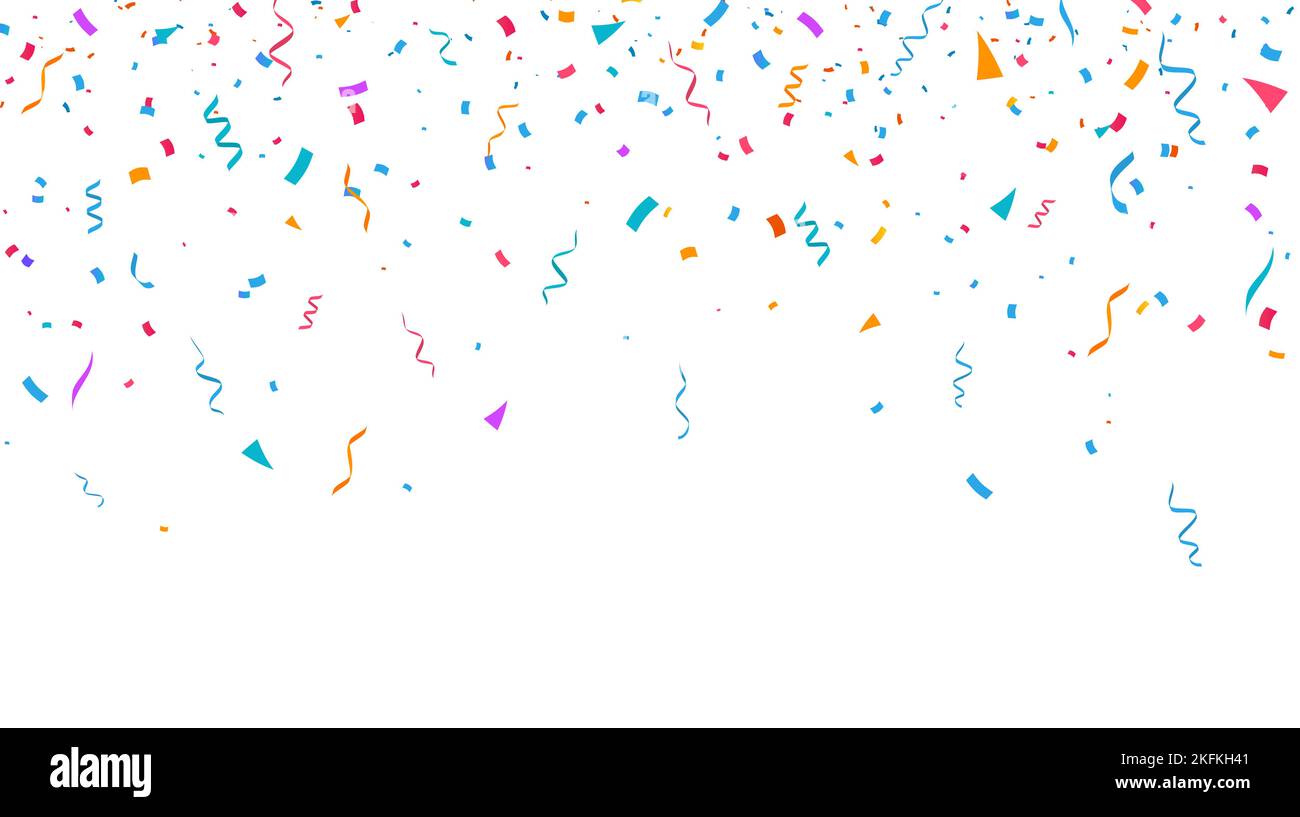 Confetti background. Festive backdrop. Party design with colorful ...