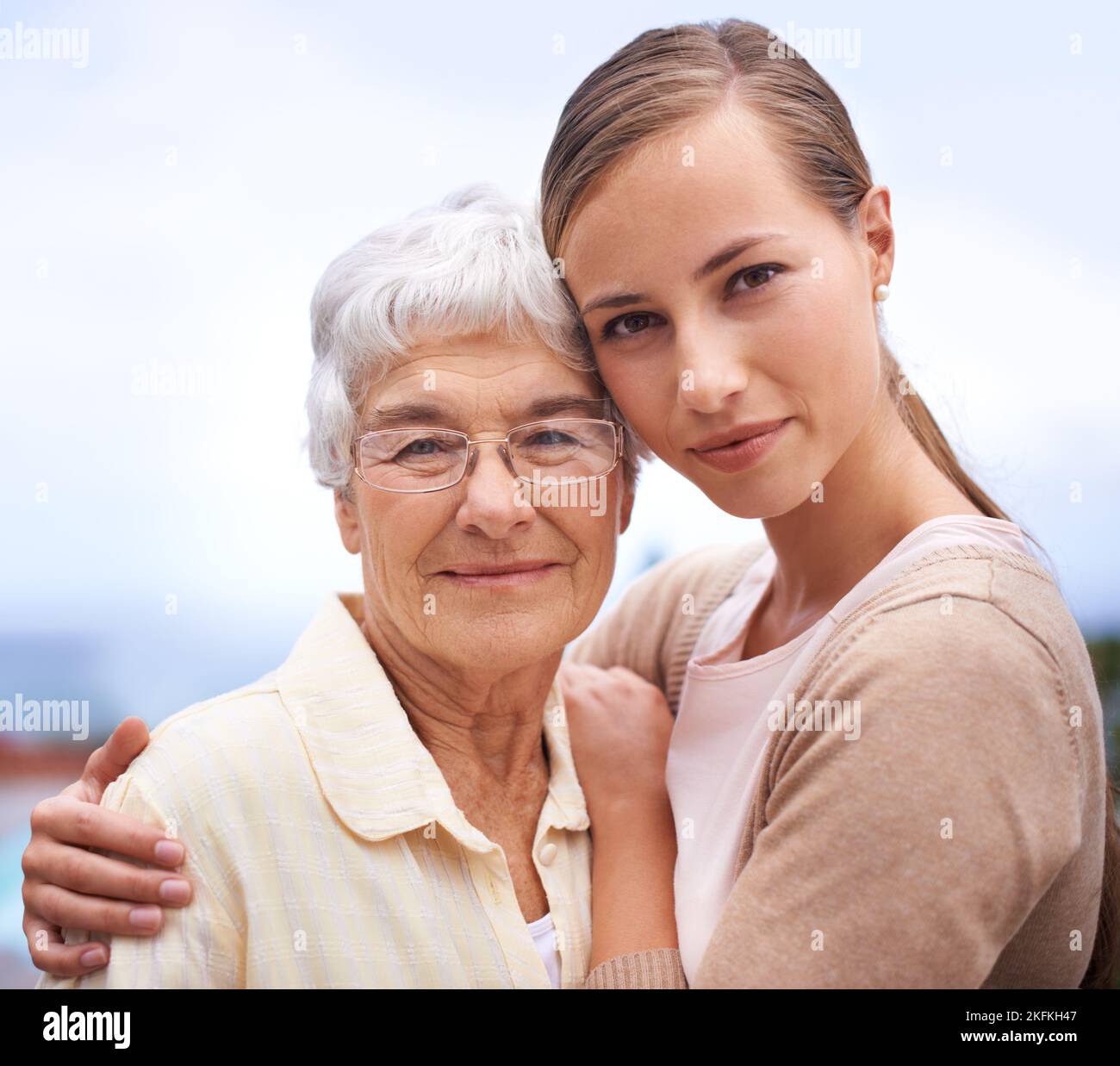 She means everything to me. Portrait of an affectionate mother and ...